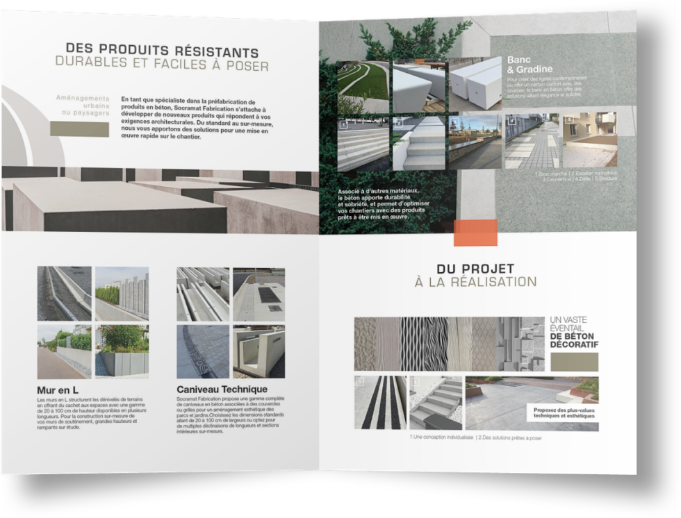 Site catalogue Socramat Fabrication - Interface Contenu