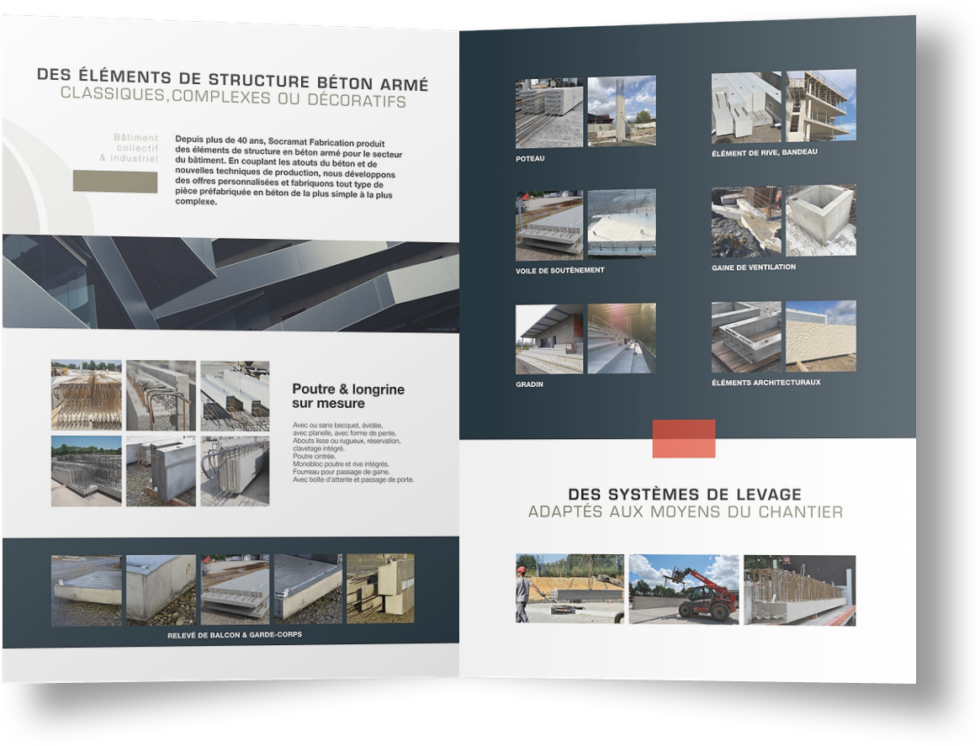 Site catalogue Socramat Fabrication - Interface Contenu